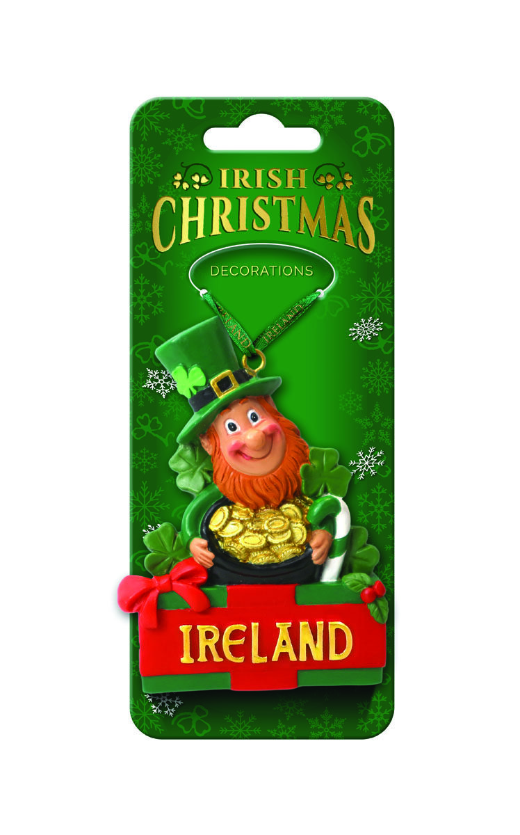LEPRECAHUN WITH GIFT HANGING DECORATION – Allied Souvenirs
