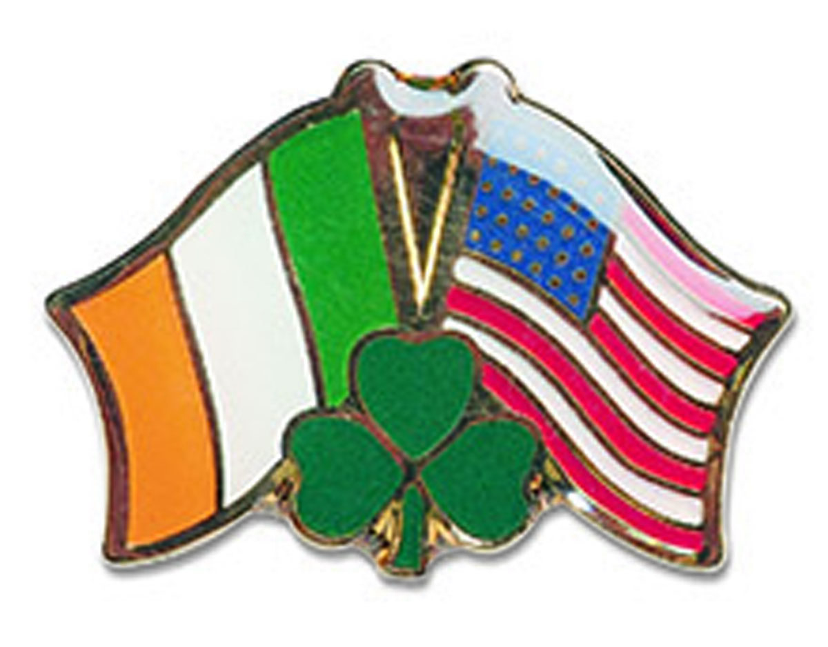 Ireland & Usa Design Pin – Allied Souvenirs