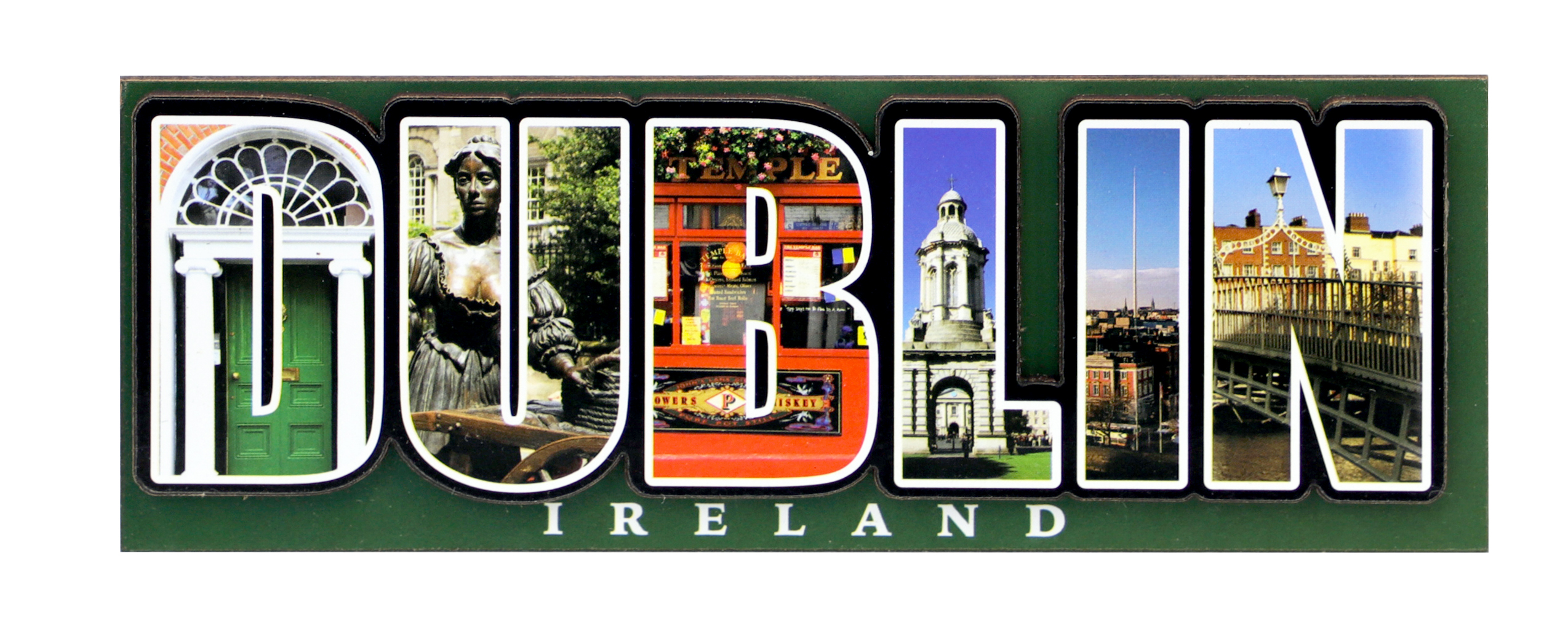Dublin Wooden Magnet – Allied Souvenirs
