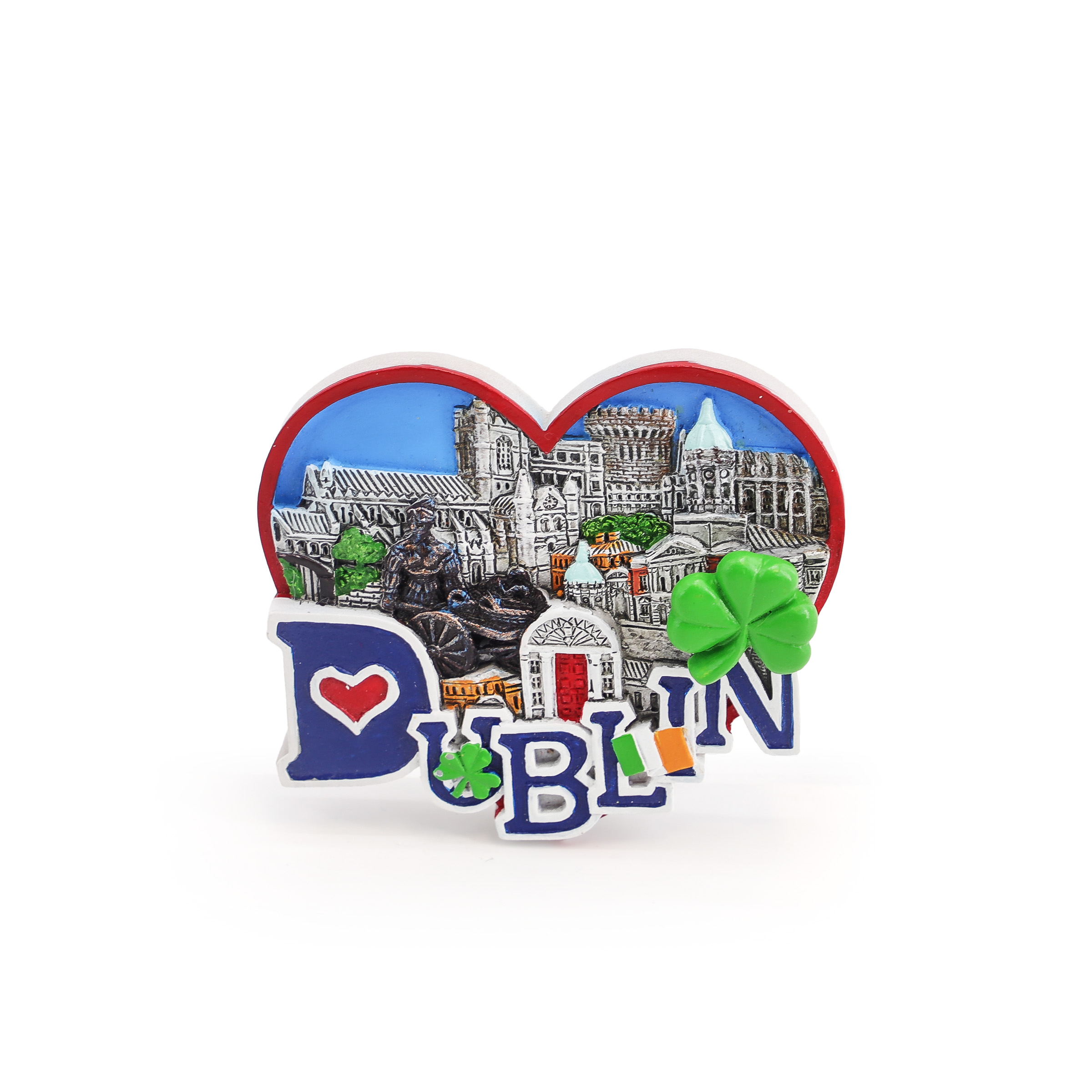 DUBLIN RESIN MAGNET HEART SHAPE NEW 2025 – Allied Souvenirs