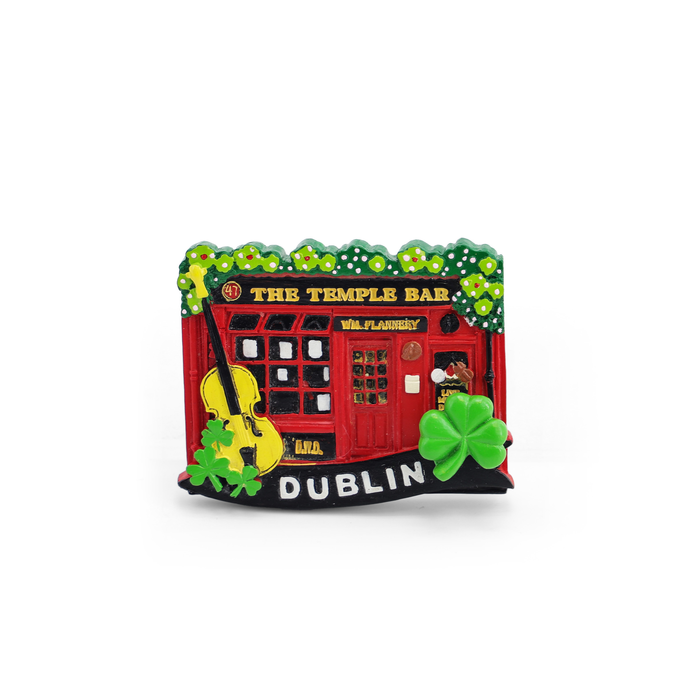 DUBLIN TEMPLE BAR MAGNET WITH VIOLIN NEW 2025 – Allied Souvenirs