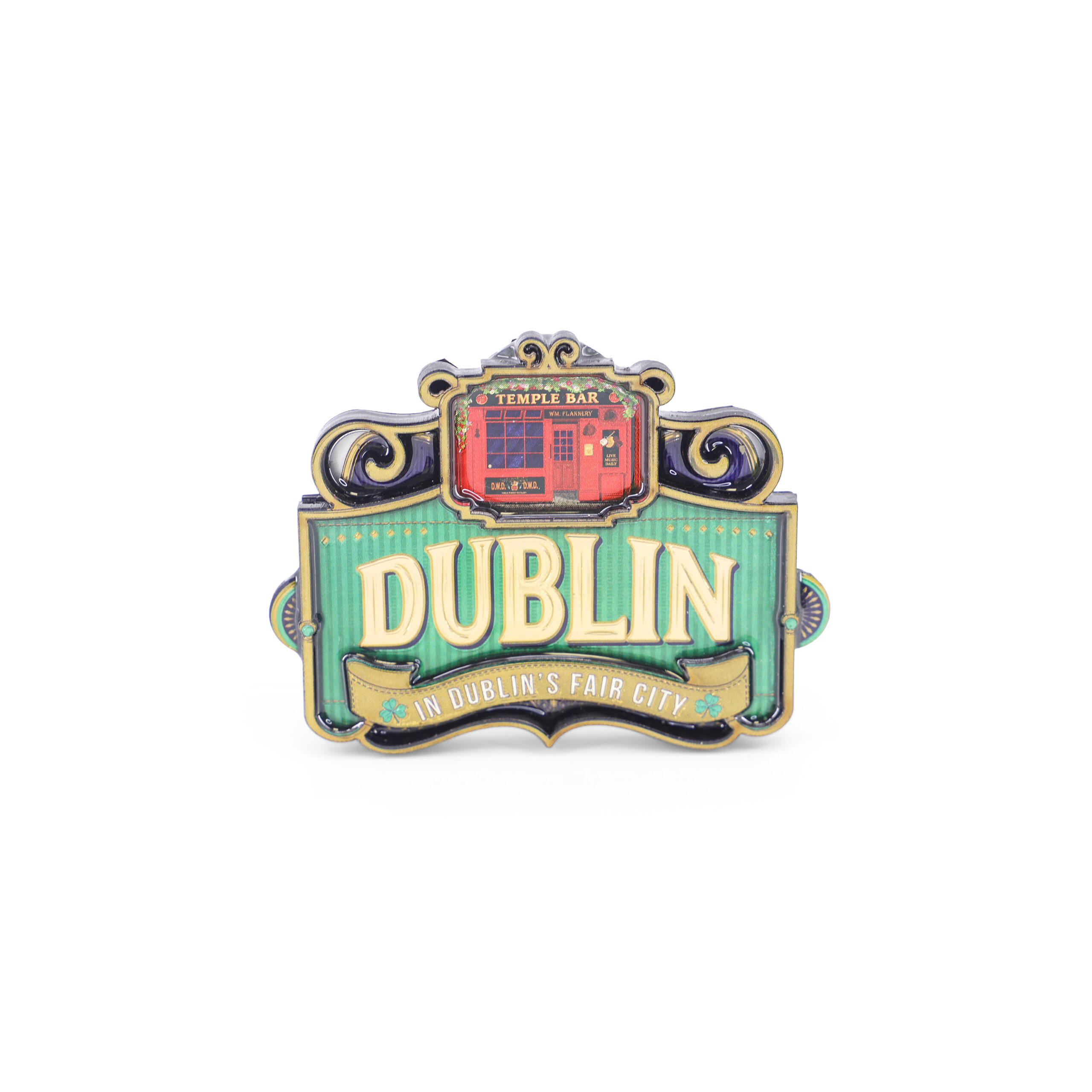 VINTAGE – DUBLIN TEMPLE BAR MAGNET NEW 2025 – Allied Souvenirs