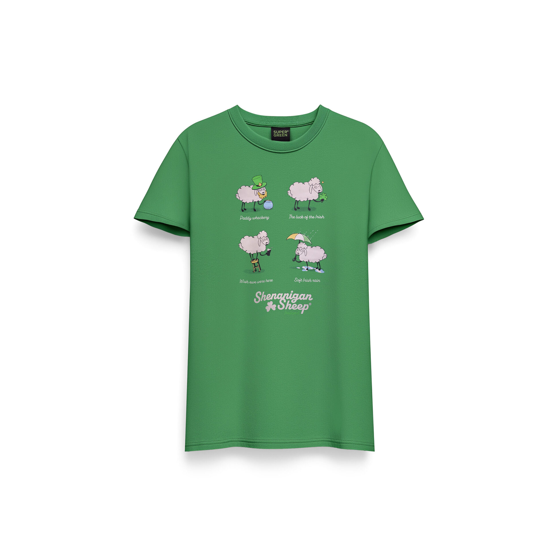 SHENANIGAN SHEEP T-SHIRT LADIES – MEDIUM – Allied Souvenirs